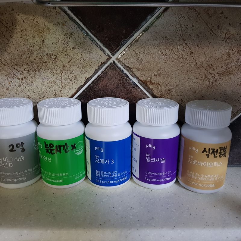 고님의 프로바이오틱스칼슘 마그네슘 비타민d비타민b밀크씨슬오메가3 추천 후기 맞춤영양제 필리
